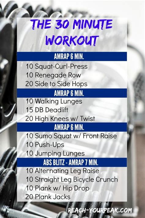 19 30 Minute Full Body Workout No Weights Intense Perfectabsworkout