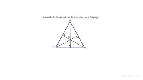 how to construct the orthocenter of a triangle geometry
