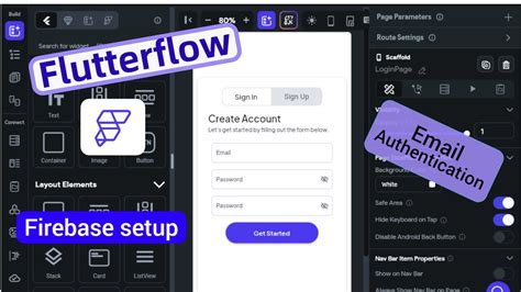 Flutterflow Firebase Setup And Email Authentication Complete Guideline