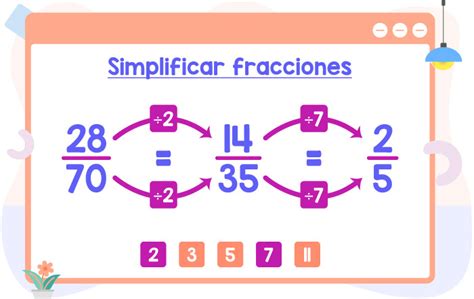 Simplificar Fracciones Matem Vil