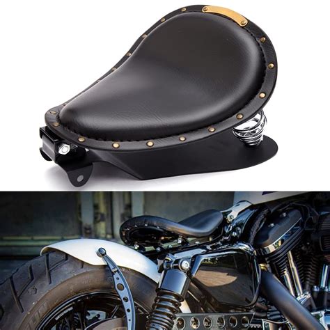Buy Motorcycle Leather Solo Seat Motorcycle Seat With Spring Bracket