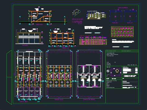 Vivienda Multifamiliar Obra Nueva En Autocad Librer A Cad