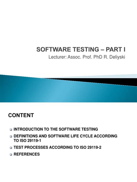 software testing part1 pdf software testing computer science