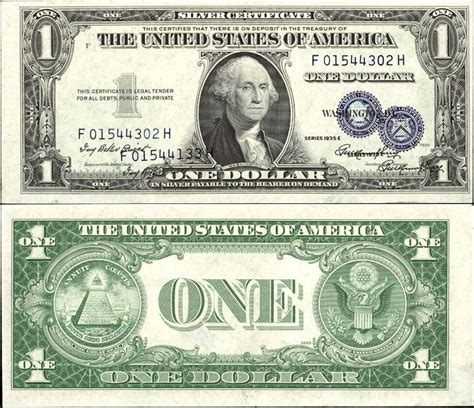1 Dollar Bill Printable