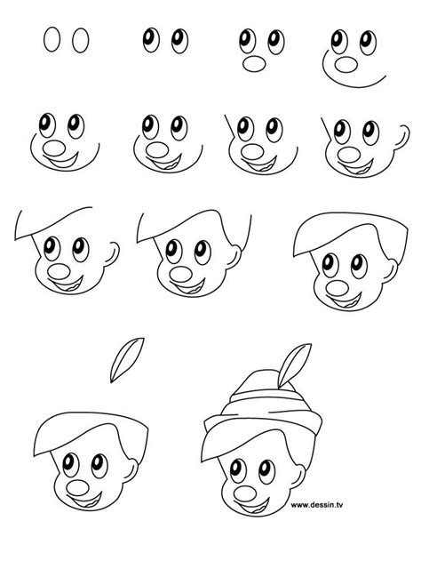 Wie zu zeichnen Disney Figuren wie Pinocchio mit einfachen Schritt für