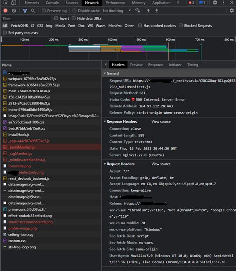 Reactjs NextJS 500 Internal Server Error On Deployed Website But