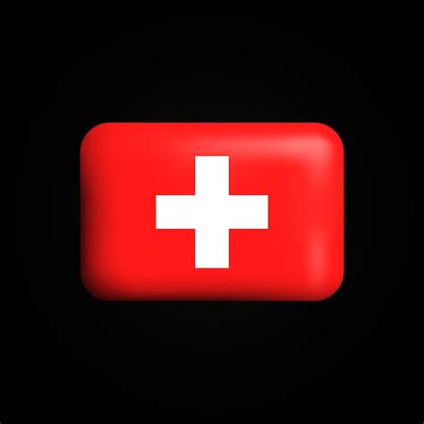 Icono D De La Bandera De Suiza Bandera Nacional De Suiza Vector Premium