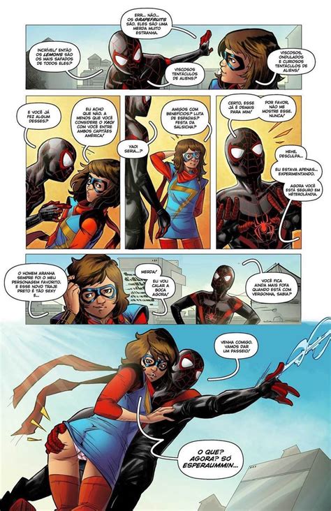 Miss Marvel Spiderman Heróis Pornô Super Hentai