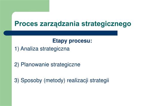 PPT Zarządzanie strategiczne ćwiczenia PowerPoint Presentation