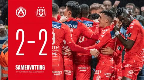 Speeldag 26 KV Kortrijk RSC Anderlecht 2 2 YouTube