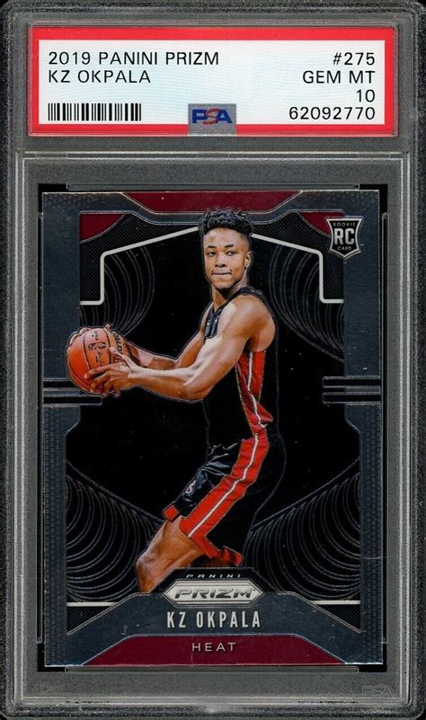 2019 Panini Prizm Miami Heat Rookie 275 Kz Okpala RC PSA 10 GEM MINT