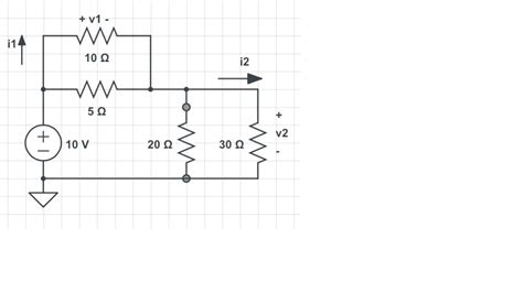 solved 1 find the value of v1 and v2 i1 and i2 in the