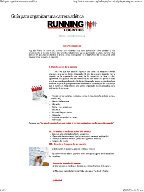 PDF Guía Para Organizar Una Carrera Atlética DOKUMEN TIPS