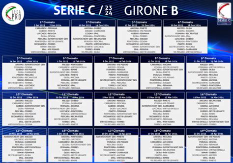 Serie C 2023 24 Il Calendario Completo Del Girone B