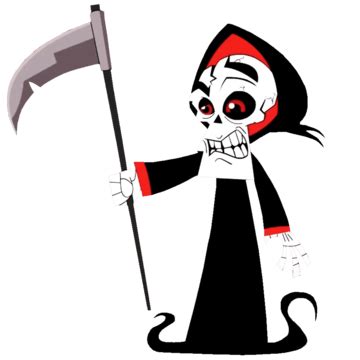 Grim Reaper Illustrated Vector Grim Reaper Ghost Vector Png And