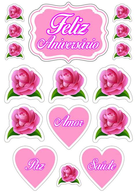 Topo De Bolo Feminino Para Imprimir Topo De Bolo Para Anivers Rio Ou