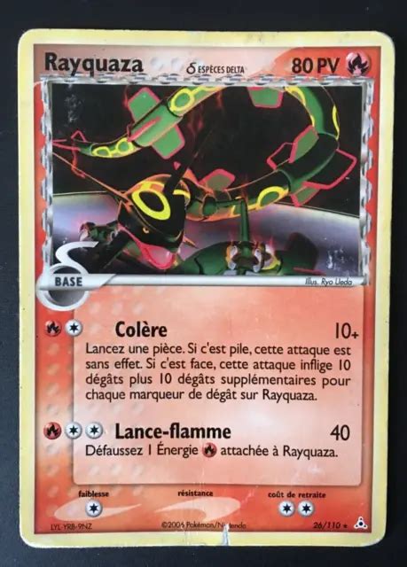 Carte Pok Mon Rayquaza Ex Fant Mes Holon Esp Ces Delta Eur