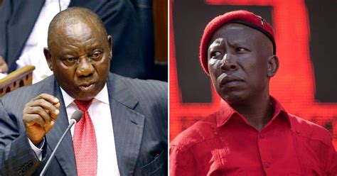 EFF Leader Julius Malema Threatens To Expose President Cyril