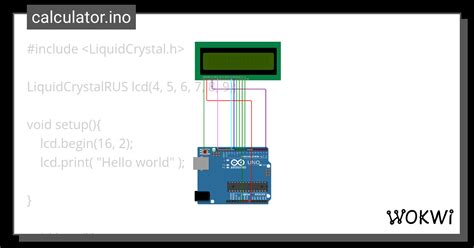 Calculator Ino Copy Wokwi ESP32 STM32 Arduino Simulator