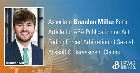 Brandon Miller Pens Article For ABA Publication On Act Ending Forced