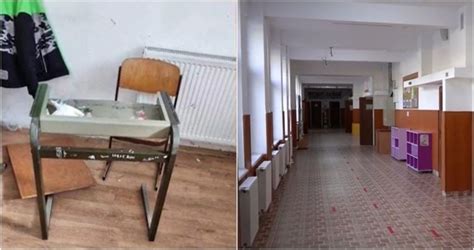 Trei elevi de clasa a VII a au devastat o sală de clasă sub privirile