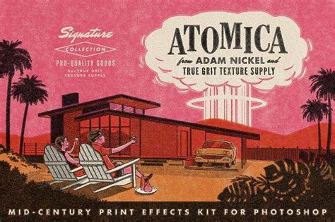 Atomica Mid Century Print Effects Mid Century Illustration