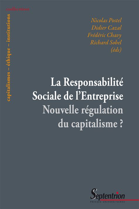 Ebook La Responsabilité Sociale de l Entreprise Nouvelle régulation