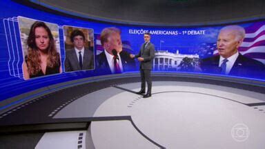 Jornal da Globo Trump e Biden se enfrentam no 1º debate dos