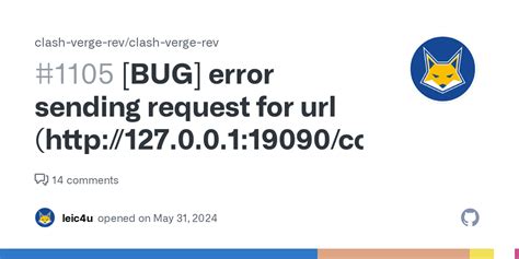 BUG Error Sending Request For 127 0 0 1 19090 Configs