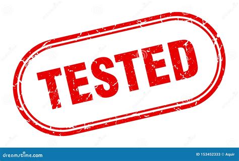 Tested Stamp Stock Vector Illustration Of Stamp White 153452333