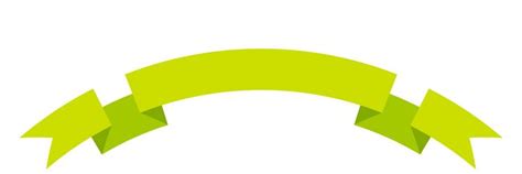 Yellow Ribbon Banner Decorative Element Curved Vector Image