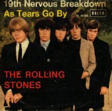 19th Nervous Breakdown As Tears Go By By The Rolling Stones Single