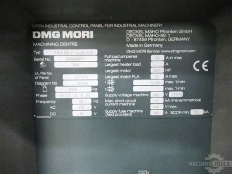 DMG MORI DMU 160 P DUOBLOCK Vertical Machining Centers 5 Axis Or More