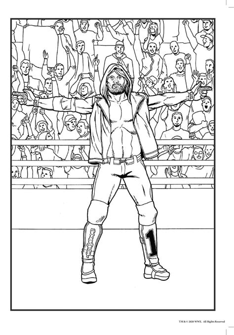 Coloriages gratuits à imprimer WWE