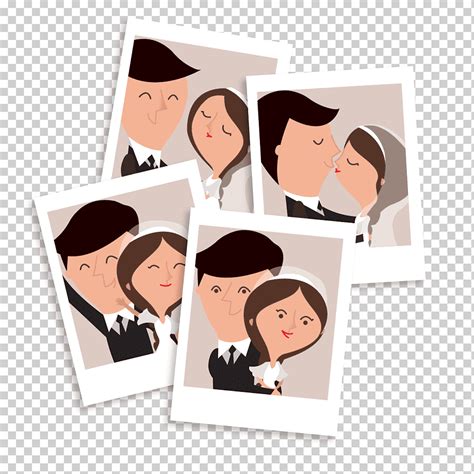 Pareja de recién casados ilustración boda invitación boda matrimonio