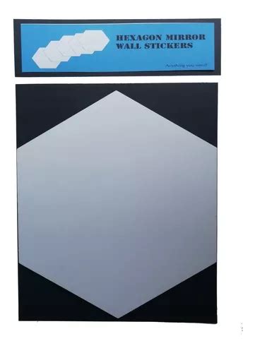 Sticker Vinilo Decorativo Espejo Pared Adhesivo Hexagonal Mercadolibre