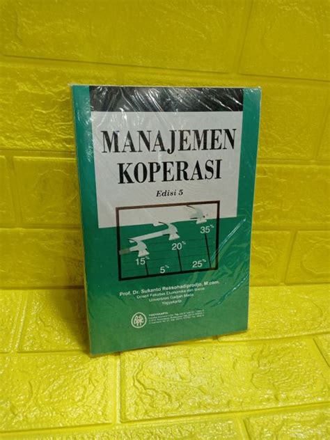 MANAJEMEN KOPERASI Edisi 5 Lazada Indonesia