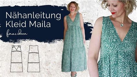 Sommerkleid nähen Schnittmuster Kleid Maila YouTube