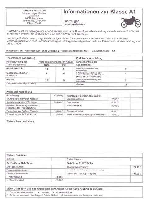 Führerscheinklassen