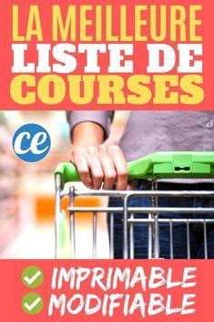 La Liste De Courses Que Vous Pouvez Modifier Et Imprimer Gratuitement