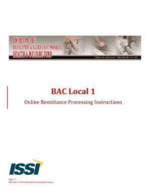 Fillable Online BAC Local 1 Fax Email Print PdfFiller