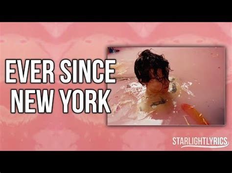 Harry Styles Ever Since New York Lyric Video Hd Youtube