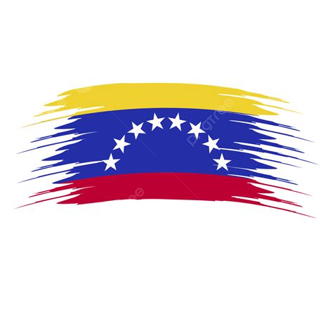 Bandera De Venezuela Trazo De Pincel Clipart Vector PNG Bandera