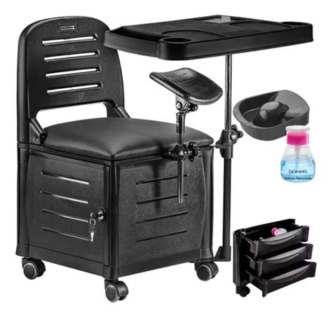 Cadeira Cirandinha Manicure Pedicure Apoio Pernas Mesa Frete Gr Tis