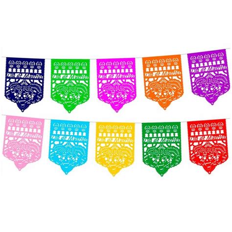 Papel picado día de muertos Catrina