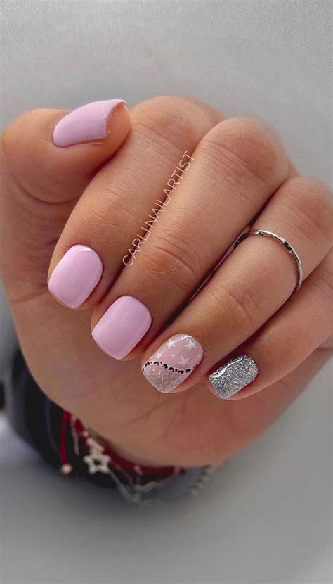 50 Rock Your Style With Trendy Nail Designs Pink Glitter Nails