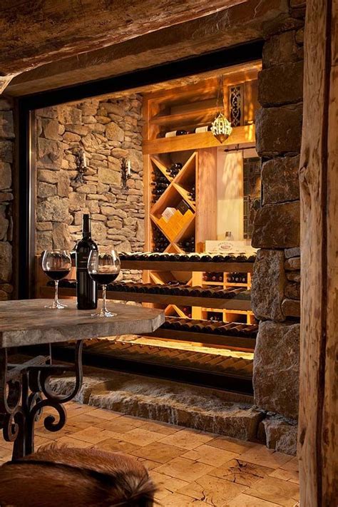 Wine Cellar Pointe On Andesite Pearson Design Group Big Sky Montana