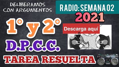 APRENDO EN CASA 2021 DPCC 1RO Y 2DO DE SECUNDARIA TAREA Y RESUMEN