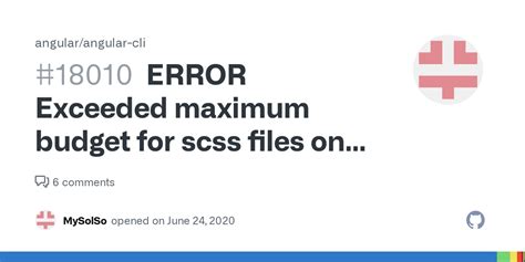 Error Exceeded Maximum Budget For Scss Files On Upgrade To V Of
