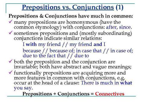 Difference Between Preposition And Conjunction